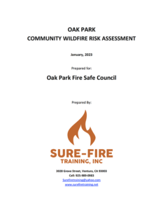 Wildfire Risk Assessment - Oak Park Fire Safe Council